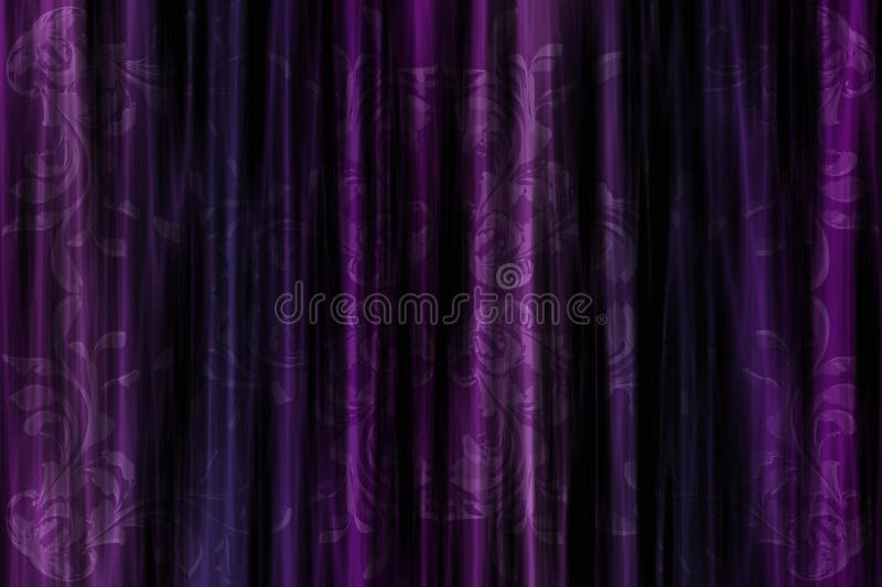 Rideaux violets illustration stock. Illustration du épanouit - 31319473