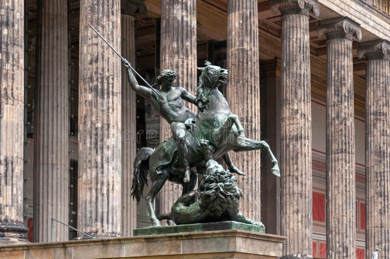 Rider on a Horse in Altes Museum Editorial Image - Image of attraction ...