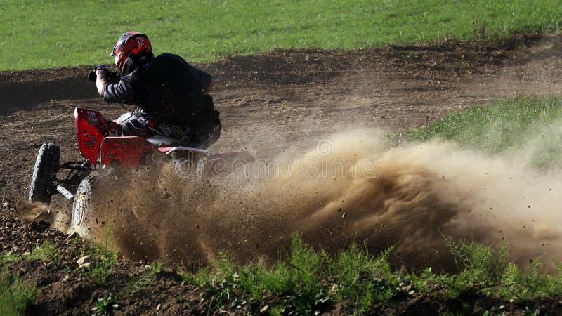 Rider during Quad Cross Training Race, Sport Editorial Photo - Image of ...