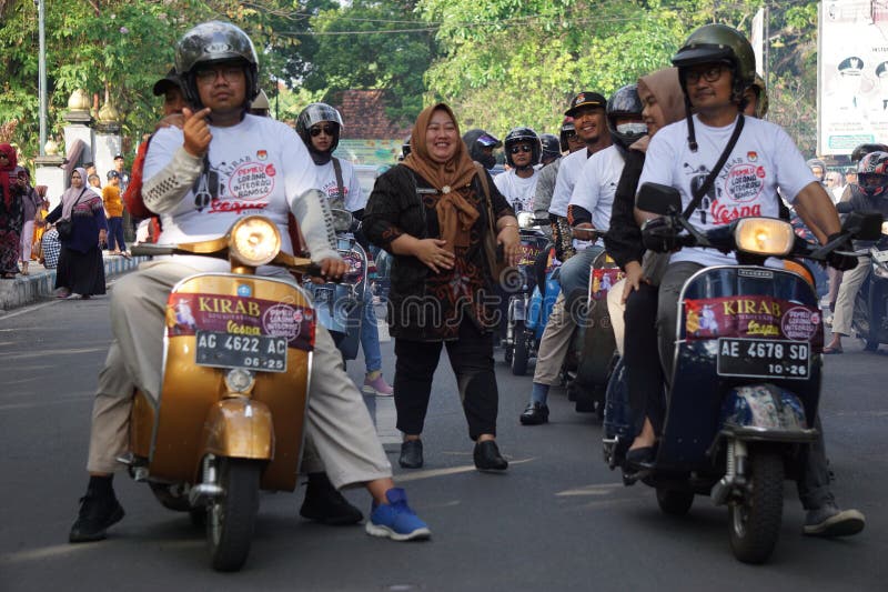 The Rider with Various Scooter on Scooter Fest Editorial Image - Image ...