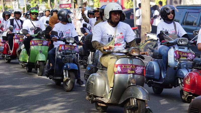 The Rider with Various Scooter on Scooter Fest Editorial Stock Photo ...