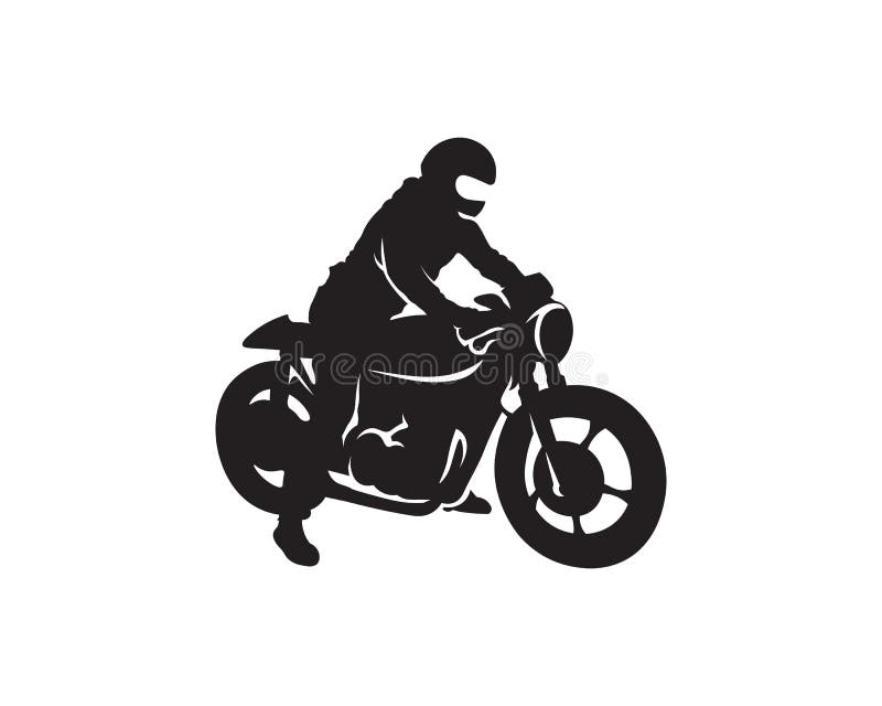 Rider Vector and Classic Motor Bikers Stock Illustration - Illustration ...