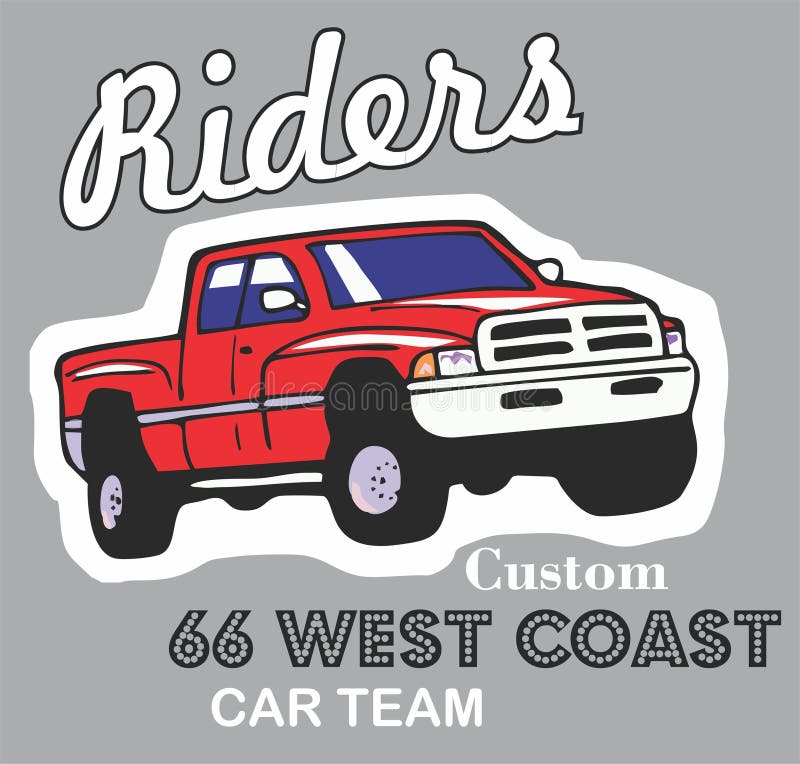 Riders sports car print stock vector. Illustration of ball - 279122669