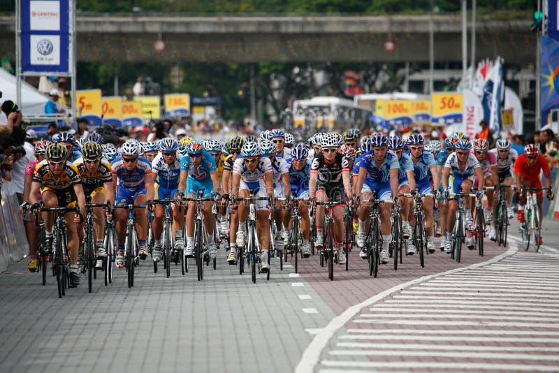 Riders at the Start-finish Line. Editorial Stock Photo - Image of ...