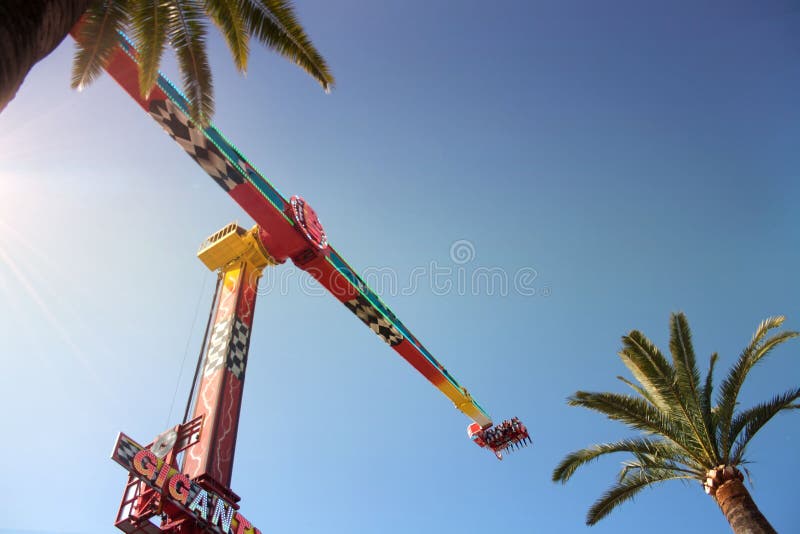 The Rides at the Amusement Fair. Editorial Photography - Image of ...