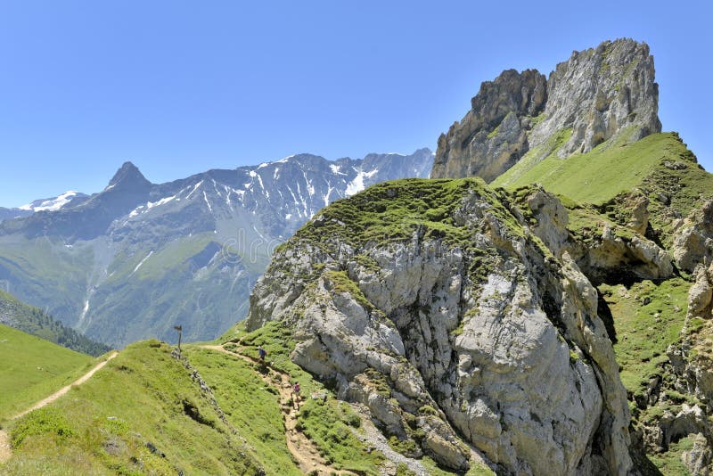 Ridge of Beautiful Rocky Mountains Stock Image - Image of landscape ...