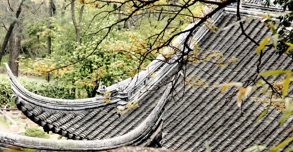 Ridge of the Chinese Building Stock Photo - Image of chinese, roof ...