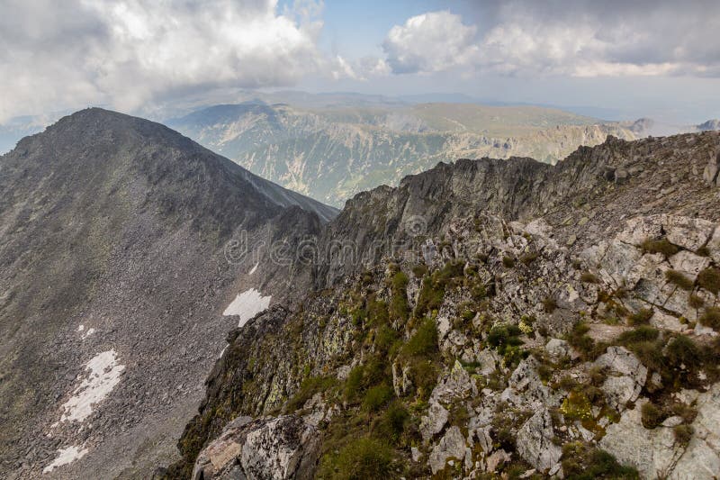 Ridge of the Highest Peak of Bulgaria, Musala in Rila Mountai Stock ...