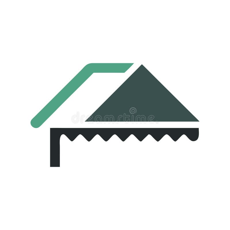 Ridge Icon for Roofing Applications Stock Illustration - Illustration ...