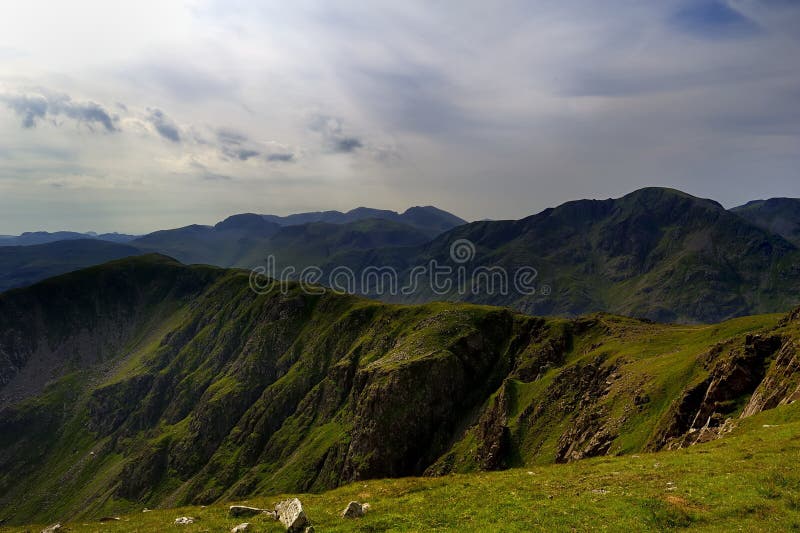 Ridge Line stock photo. Image of ridge, cumbria, lake - 47372638