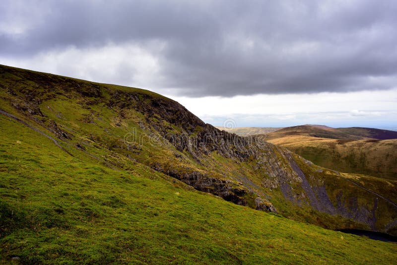 The Ridge Line of Sharp Edge Stock Image - Image of blencathra ...