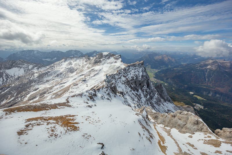 Ridge Marking the German-Austrian Border Stock Photo - Image of karst ...