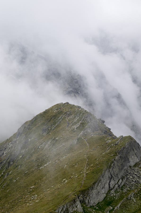 Ridge Path To Negoiu Peak in the Carpathians Stock Image - Image of ...