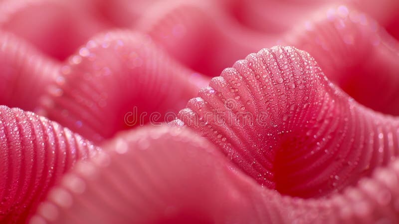 The Ridged and Bumpy Surface of a Hot Pink Pool Noodle Captured Up ...