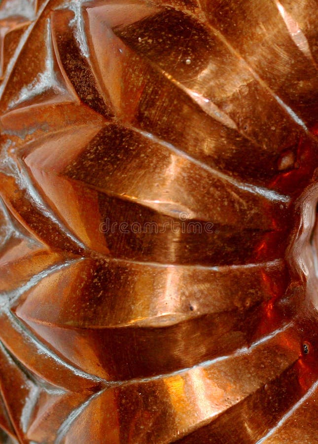 Detail of copper cladding stock photo. Image of ridged - 35681590