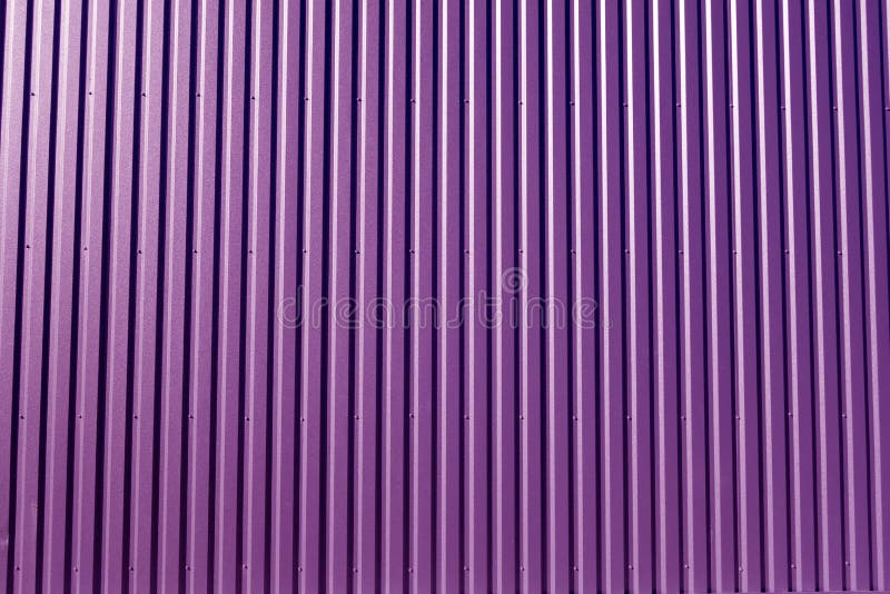 Ridged Violet Metal Wall Background Stock Image - Image of corrugated ...