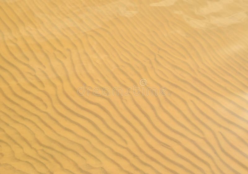 Ridges of Sand Under River Water Stock Image - Image of textured ...
