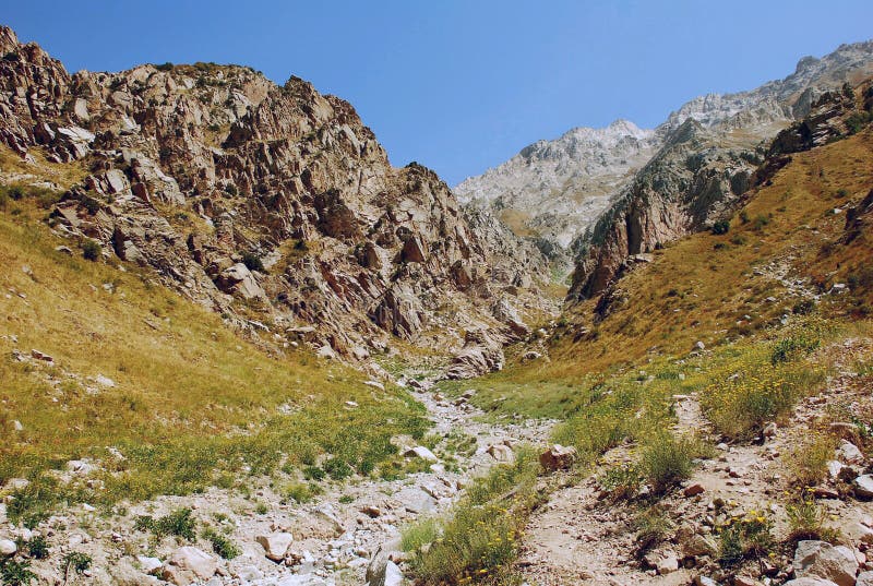 Ridges of Western Tien Shan in August Stock Image - Image of august ...
