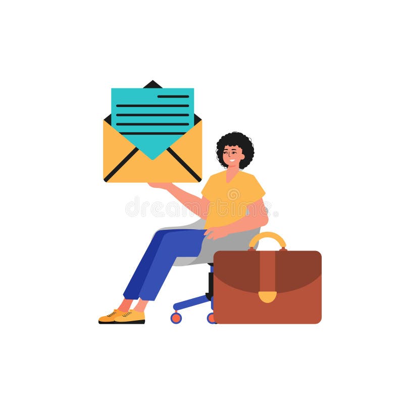 The Ridicule Sits in a Professorship and Holds an Envelope. Trendy ...