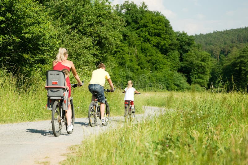 Riding the Bicycles Together Stock Image - Image of kids, active: 6417619