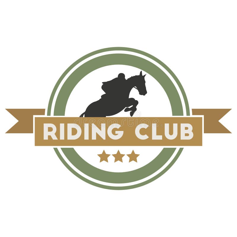 Riding Club, Horse Racing and Polo Game Design Stock Vector ...