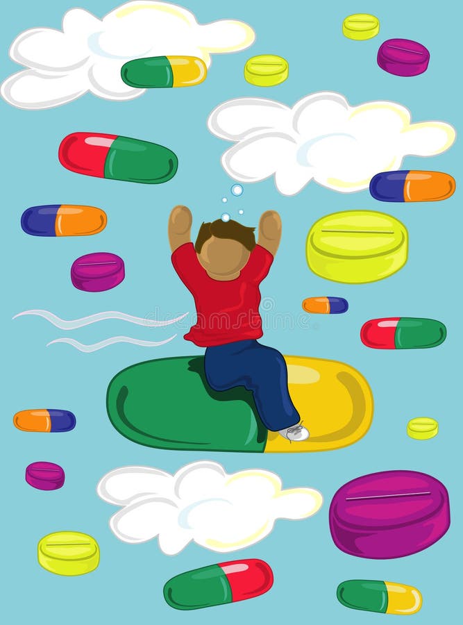 Riding high stock vector. Illustration of drug, girl, narcotic - 552223