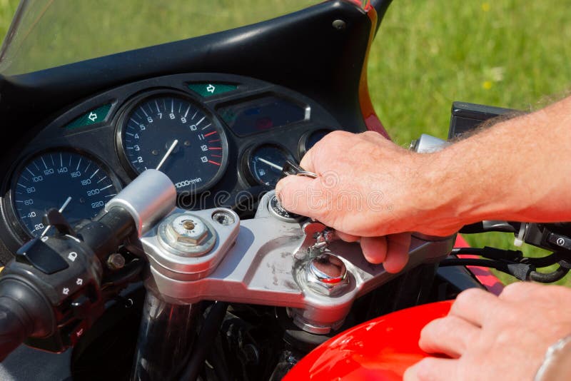 Riding a motor bike stock image. Image of grip, ride - 97777107