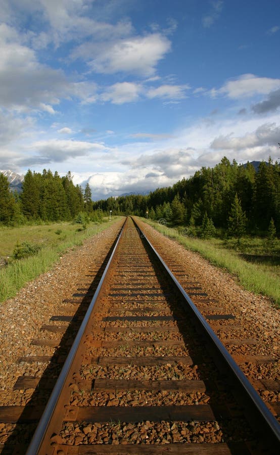 Riding the Rails stock image. Image of narrow, landscape - 3012973