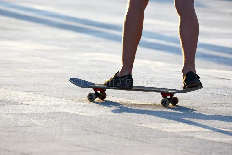 Riding a Skateboard Man Closeup Stock Image - Image of street, riding ...