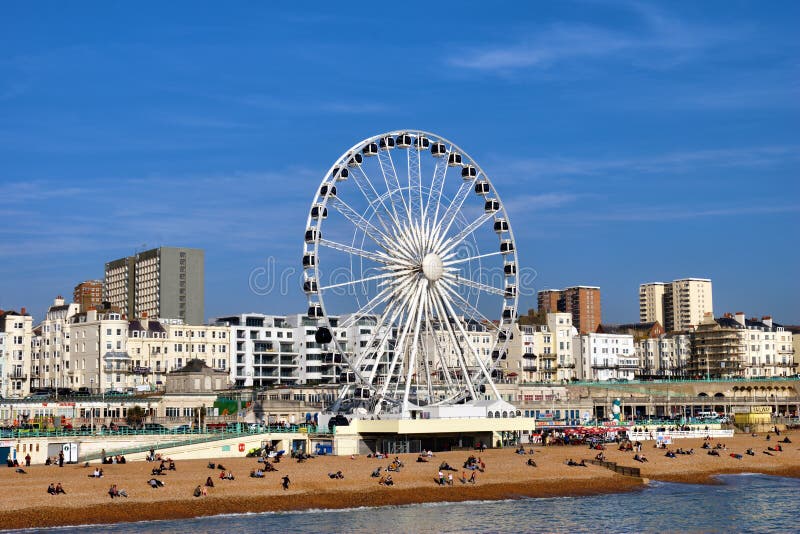 Brighton Wheel stockbild. Bild von himmel, brighton, seeseite - 50610389