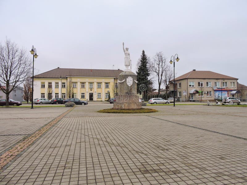 Rietavas town, Lithuania editorial stock photo. Image of visiting ...