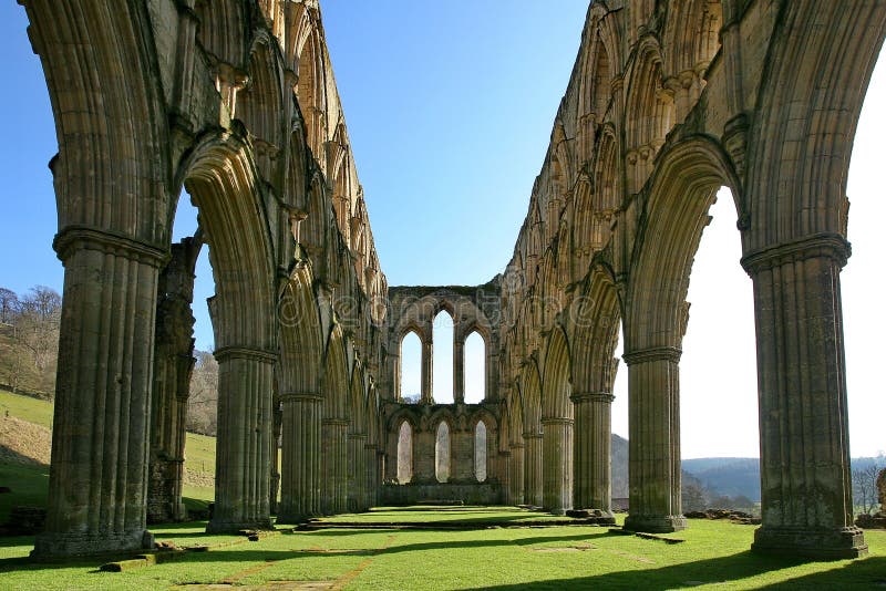 Rievaulx Abbey stock photo. Image of heritage, gothic - 23950322