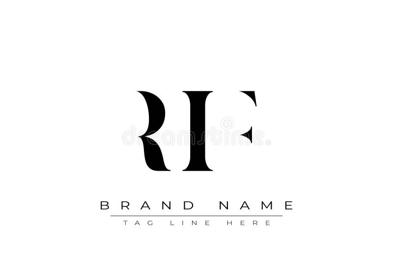 RIF Abstract Letter Logo Design Stock Vector - Illustration of ...