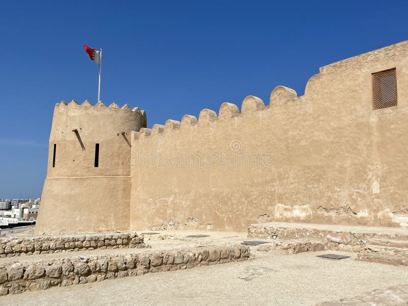 Riffa Fort in Bahrain Middle East Stock Image - Image of small ...