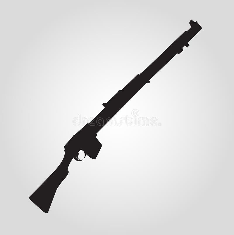 Riffle flat icon stock vector. Illustration of hunting - 113201042