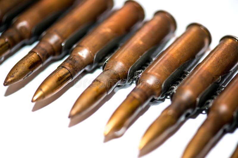 Rifle ammunition belt stock photo. Image of ammo, dangerous - 53085594