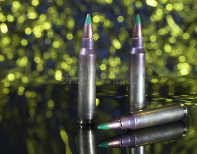 Rifle ammunition stock photo. Image of bullet, cartridge - 57061494