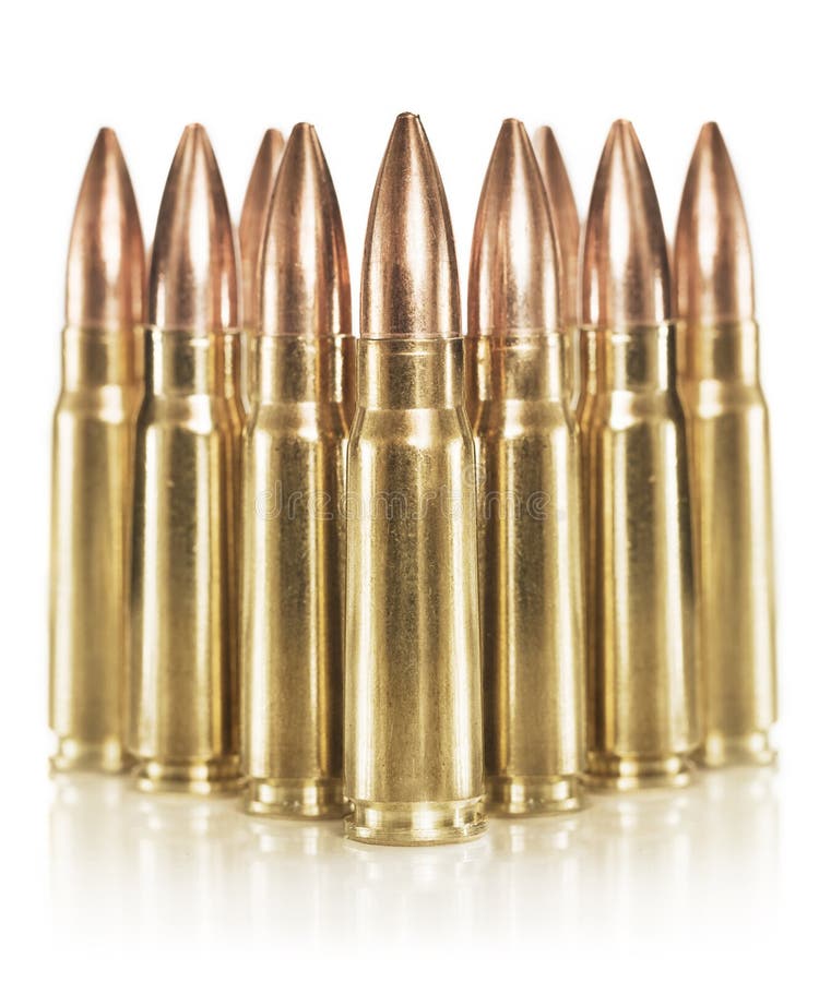 Rifle rounds stock photo. Image of defense, deadly, ammunition - 137773754