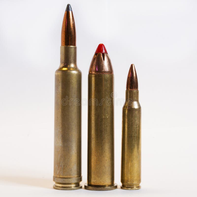 Rifle Ammunition stock image. Image of shooting, brass - 82630659