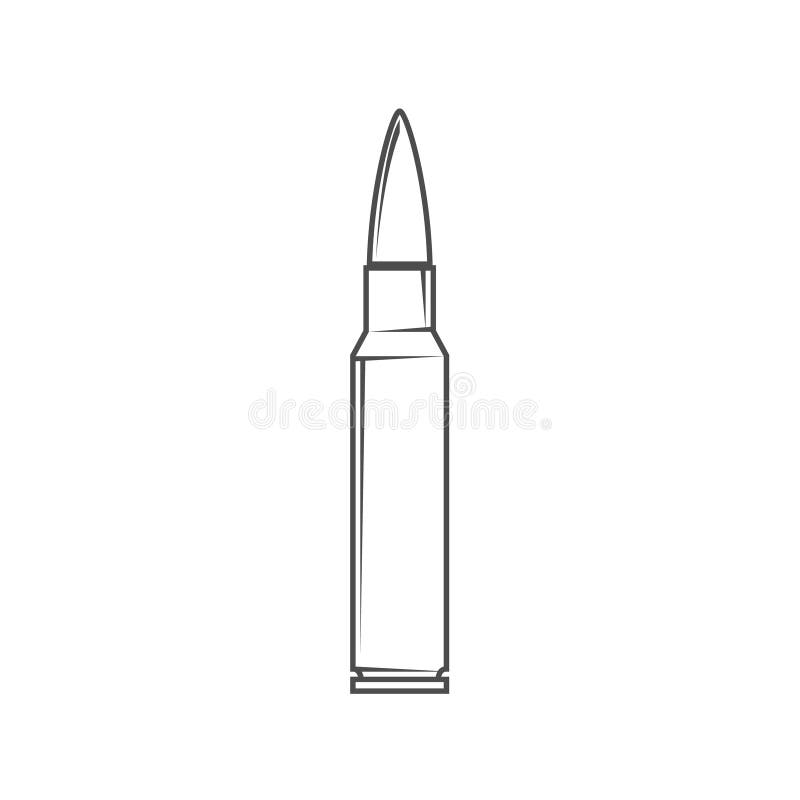 Rifle Bullet Drawing