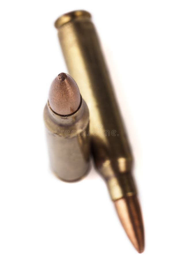 Two Rifle Bullets stock image. Image of kill, armed, closeup - 66818517