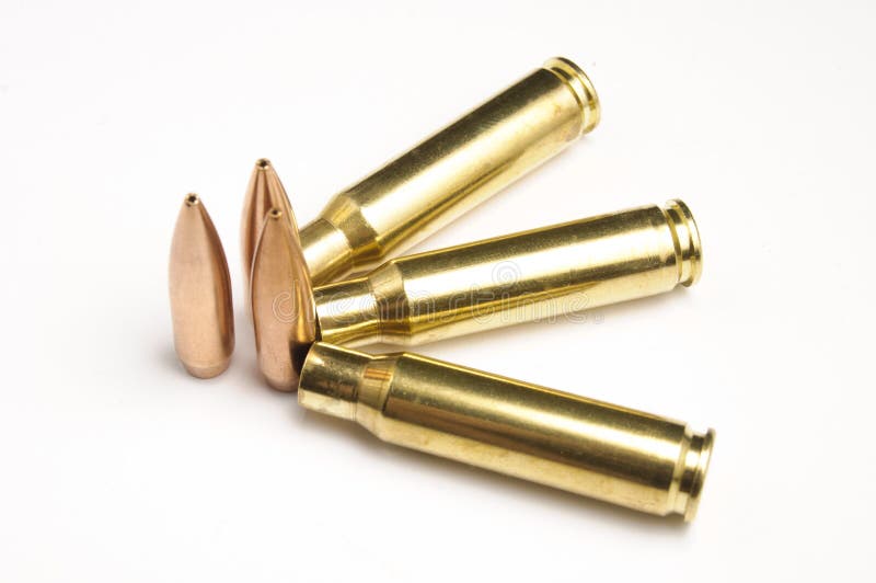 Rifle bullets separated stock photo. Image of still, armed - 31071336