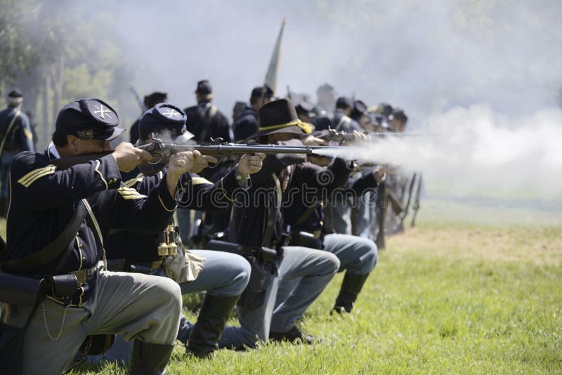 Rifle fire editorial stock image. Image of weapon, battlefield - 58047104
