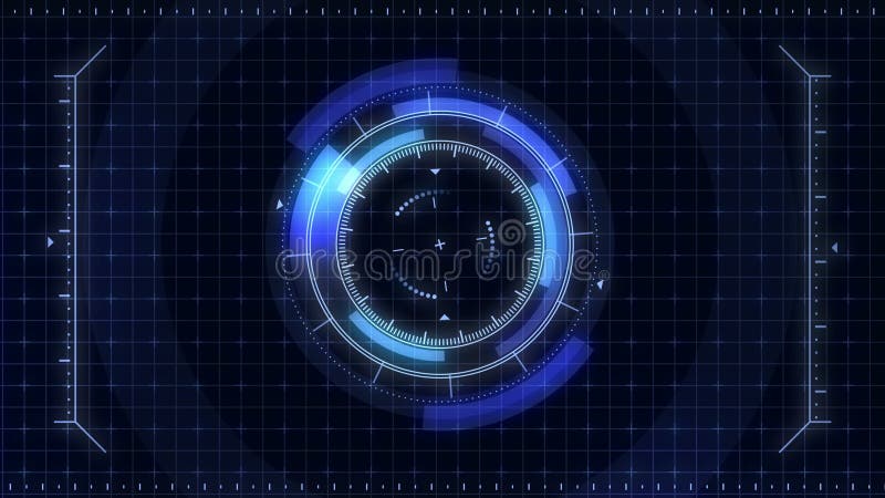 Futuristic Game Target. Aiming and Military. Aim of Sniper Weapon. Neon ...