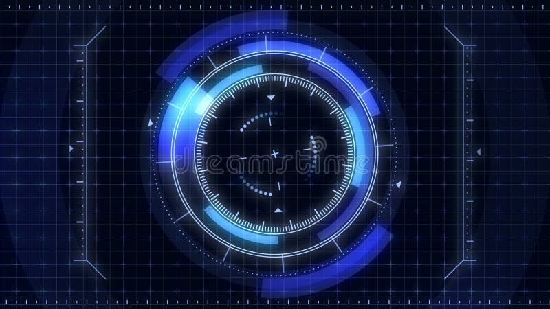 Futuristic Game Target. Aiming and Military. Aim of Sniper Weapon. Neon ...