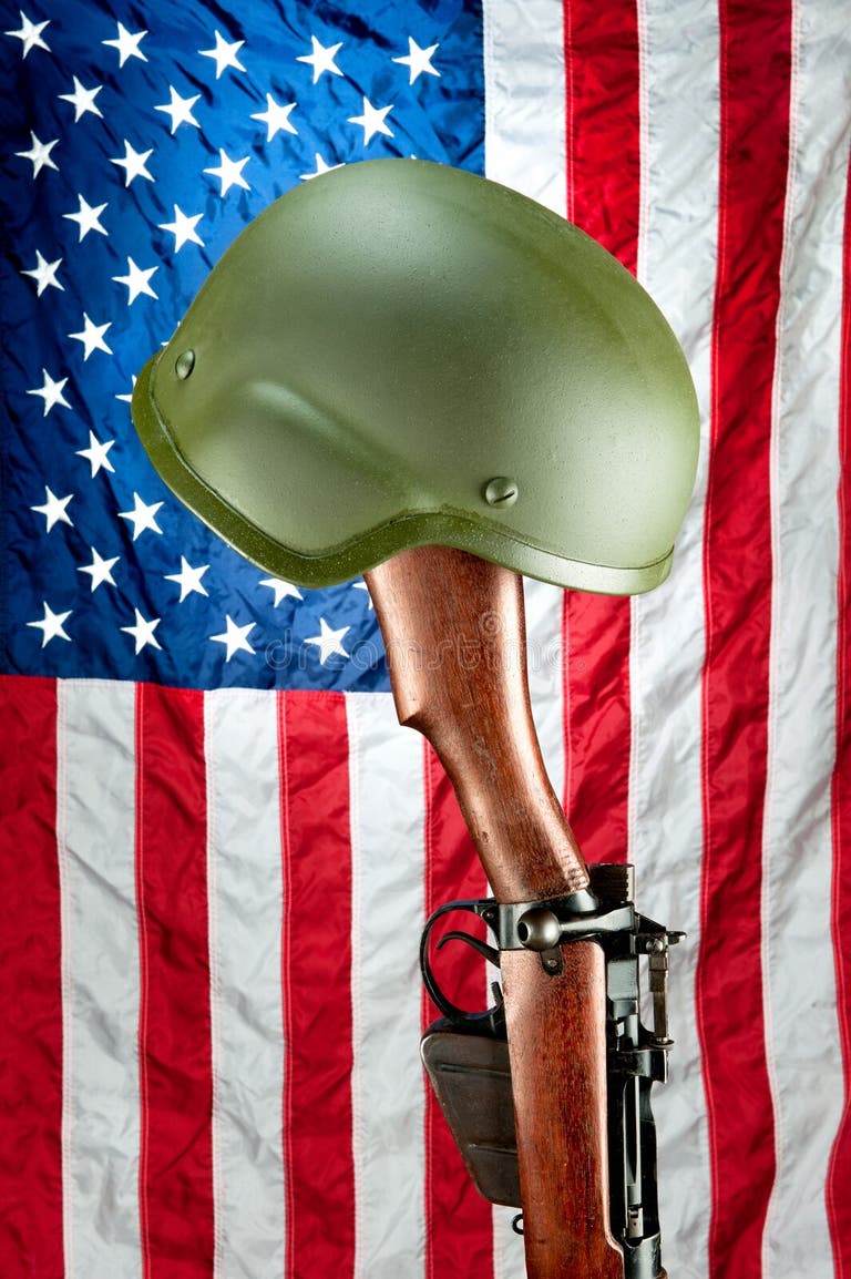Army Helmet Rifle Fallen Stock Photos - Free & Royalty-Free Stock ...