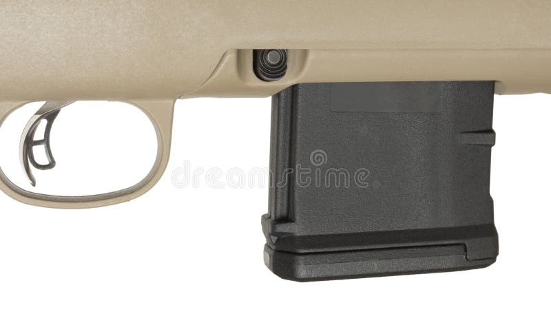 Rifle Magazine Inserted Just in Front of the Trigger Stock Photo ...