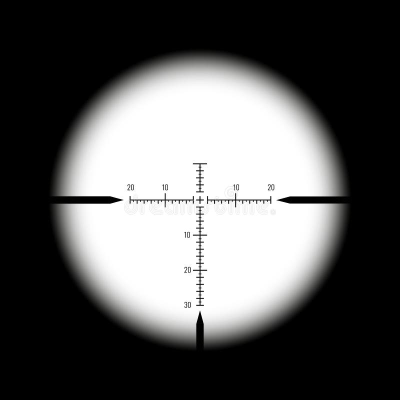 Rifle optical sight stock vector. Illustration of focus - 150943449