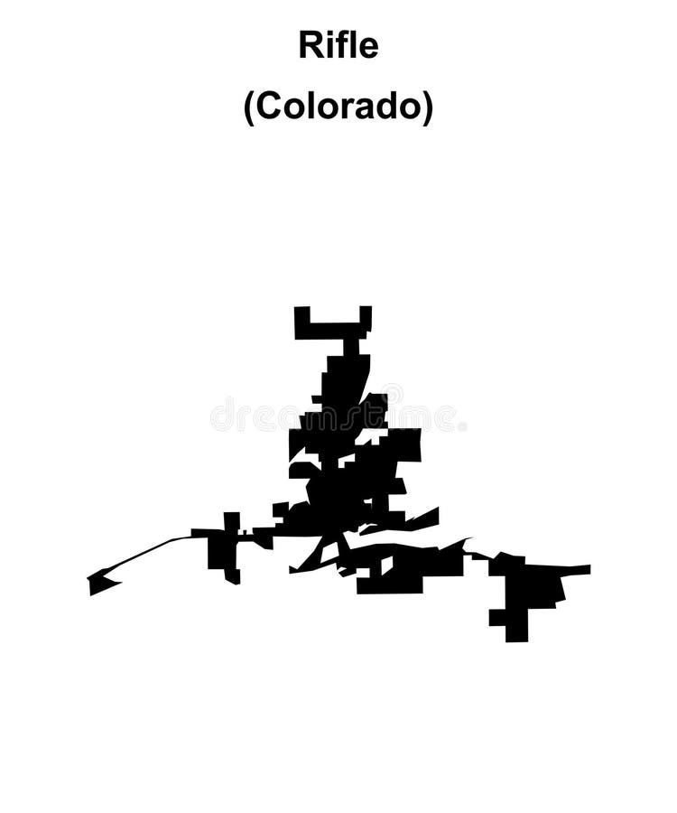 Rifle outline map stock vector. Illustration of template - 357246527