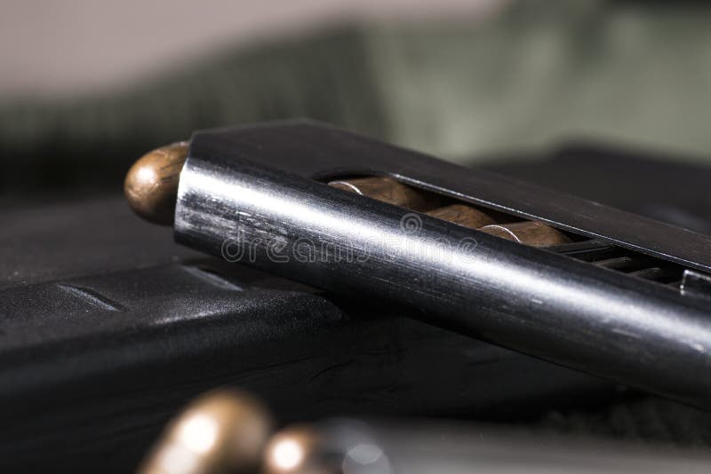 Rifle and pistol bullets stock image. Image of criminal - 70993885